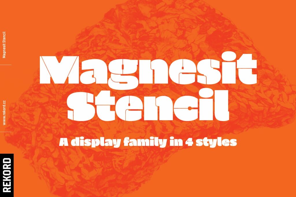 Magnesit Stencil Display Fonts – MasterBundles