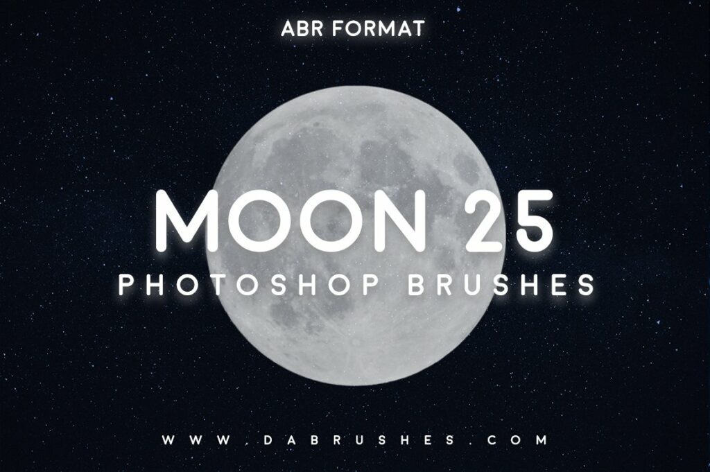 25 Moon Brushes For Photoshop – MasterBundles