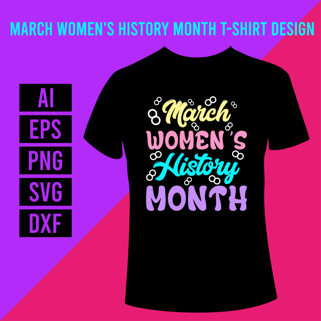 March Women\'s History Month T-Shirt Design - MasterBundles