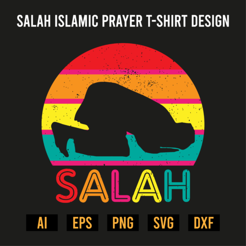 Salah Islamic Prayer T-Shirt Design - MasterBundles