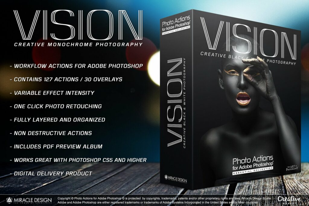 Actions for Photoshop / VISION – MasterBundles
