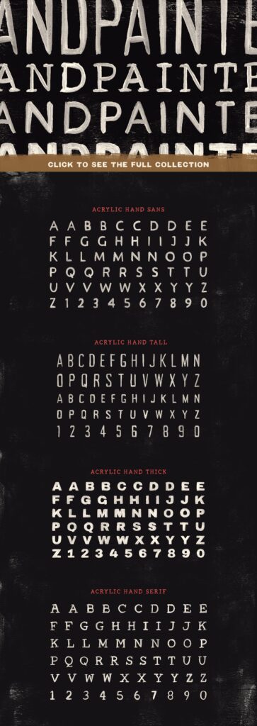 Acrylic SVG Font Collection – MasterBundles