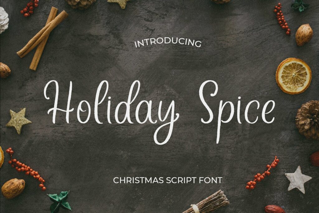 Holiday spice - Christmas script – MasterBundles