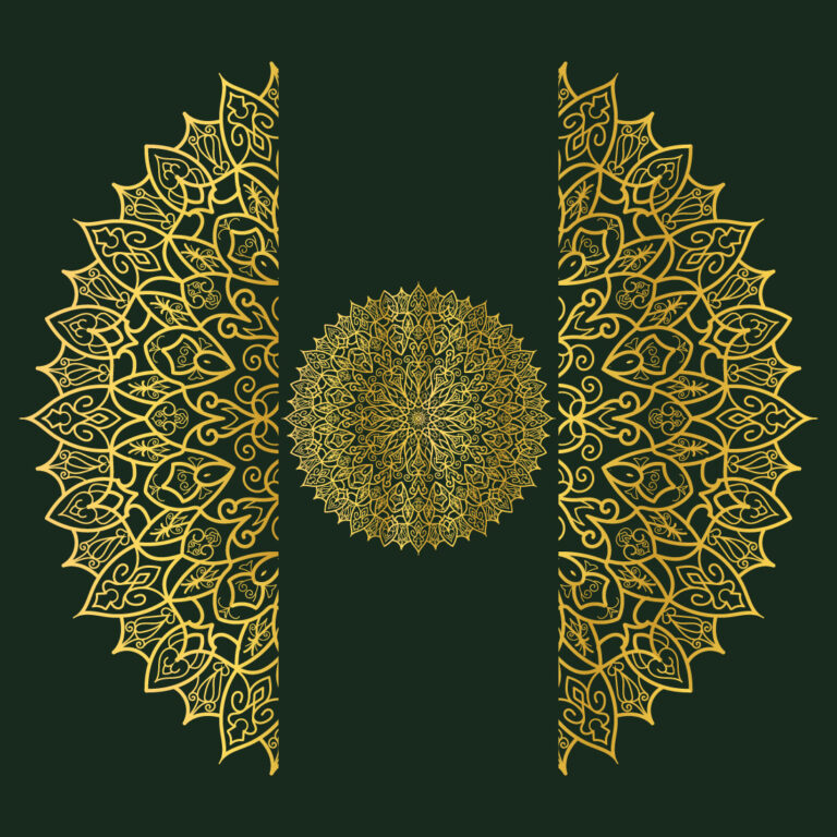 Mandala golden pattern art - MasterBundles