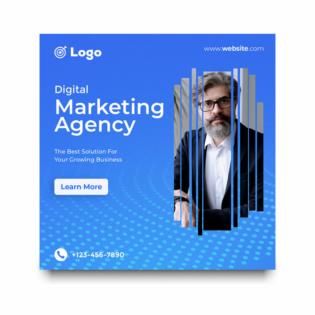 digital marketing post design - MasterBundles