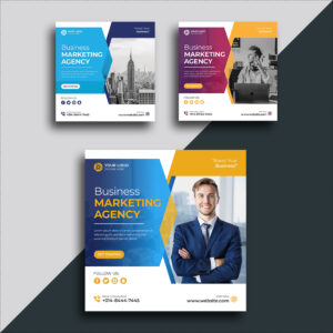 Marketing Social Media Post Banner Template - MasterBundles