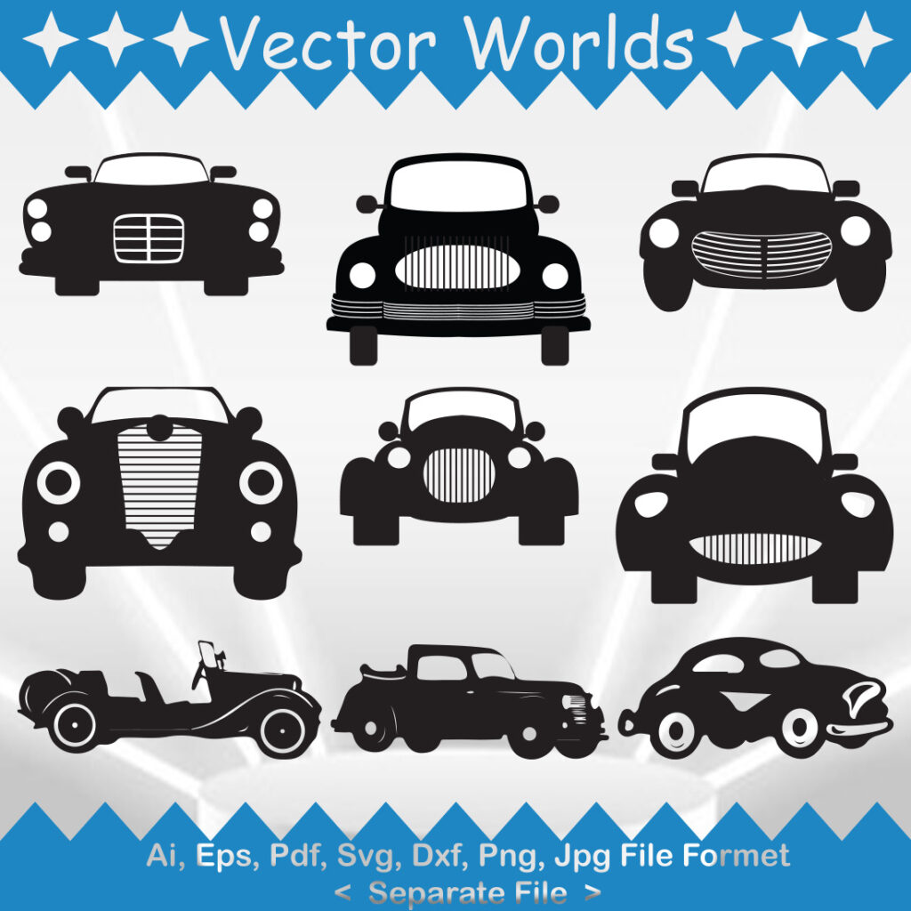 Old Car SVG Vector Design - MasterBundles