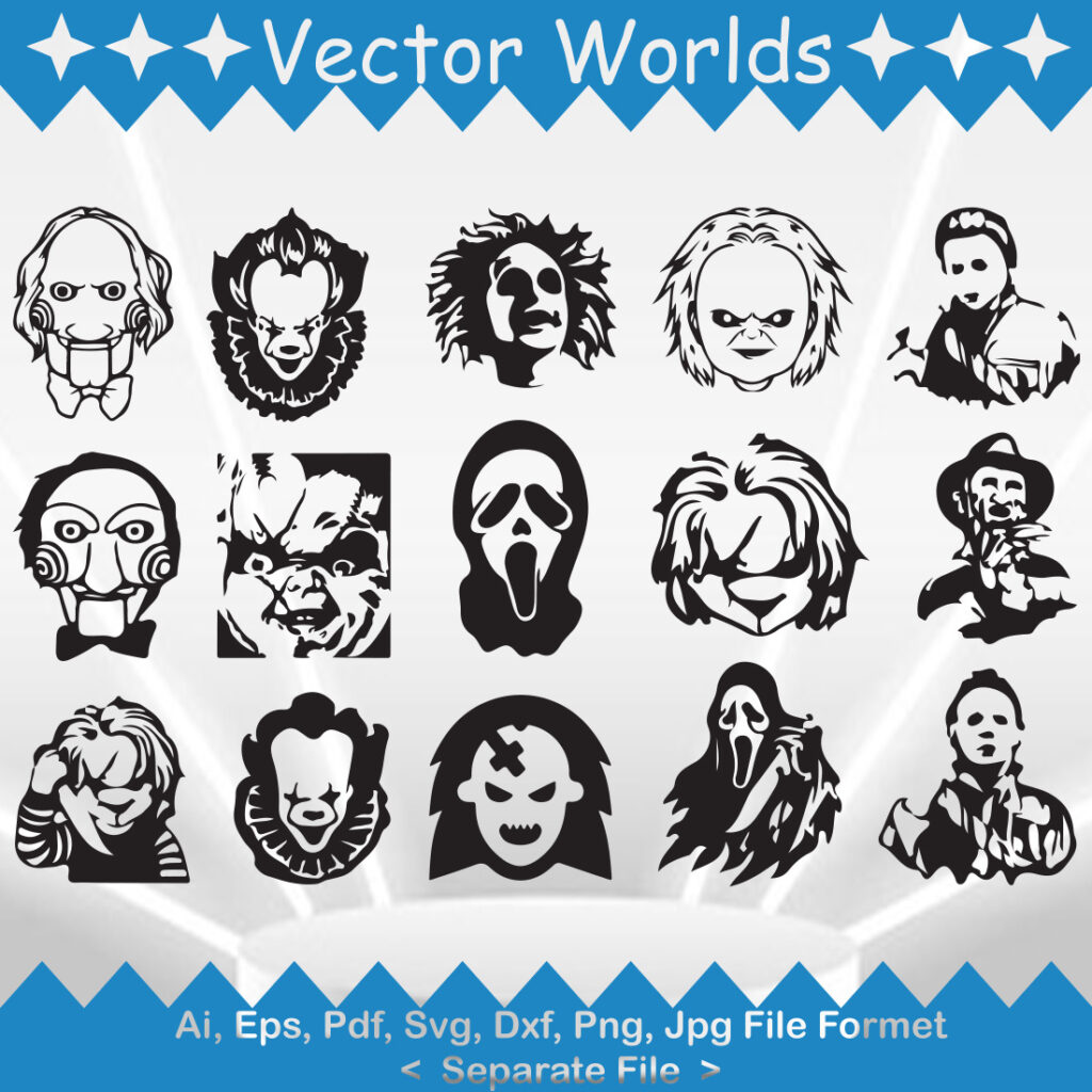 Horror Movie Villain SVG Vector Design - MasterBundles