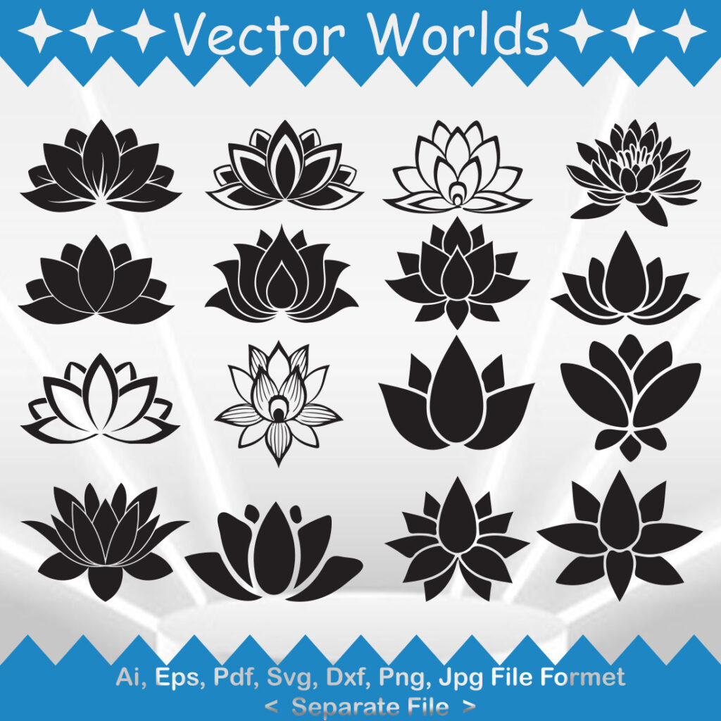 Lotus SVG Vector Design - MasterBundles