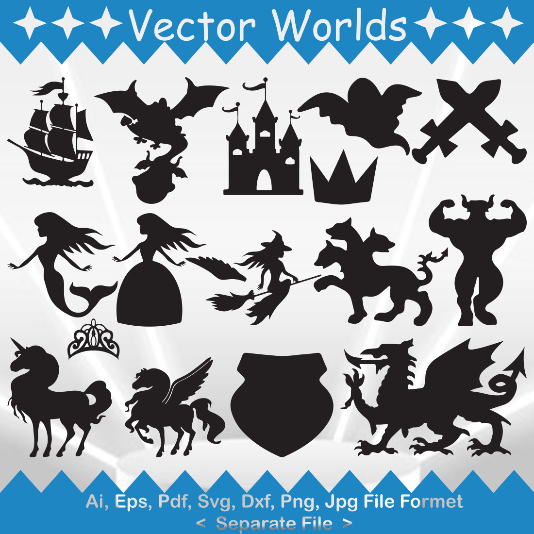 Mythical Creatures SVG Vector Design - MasterBundles