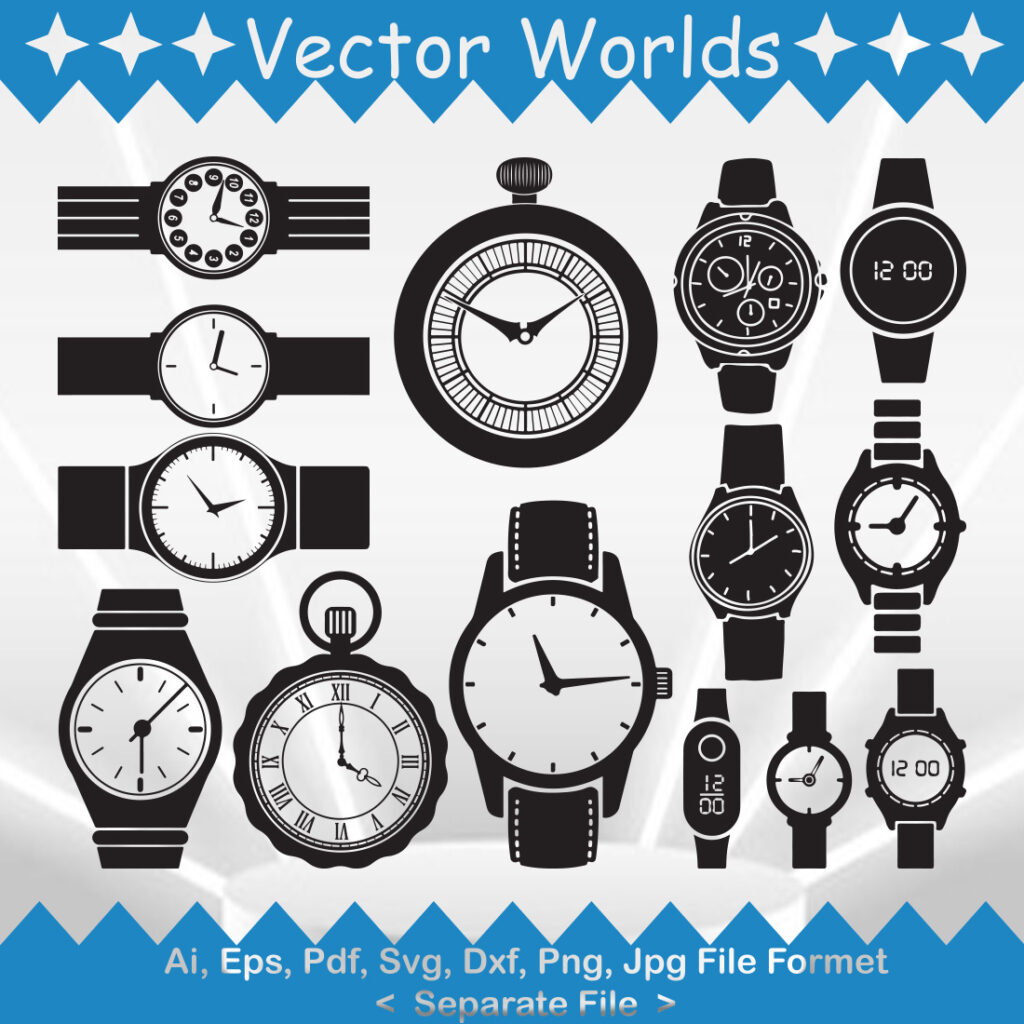 Hand Watch SVG Vector Design - MasterBundles