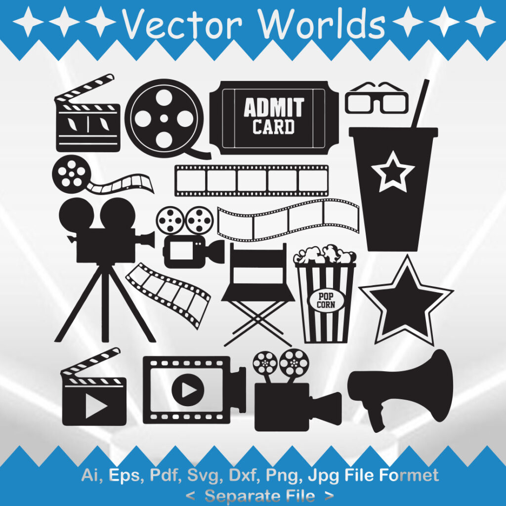 Movie theme SVG Vector Design - MasterBundles