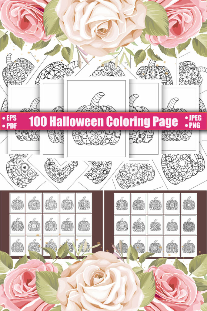 Halloween Coloring Page Bundle for KDP Interior, - MasterBundles