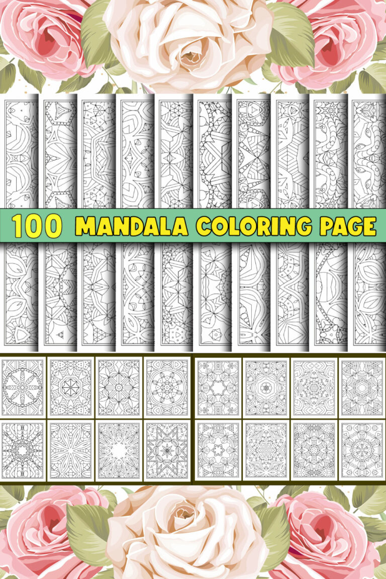 100 Coloring Page Bundle for KDP Interior - MasterBundles