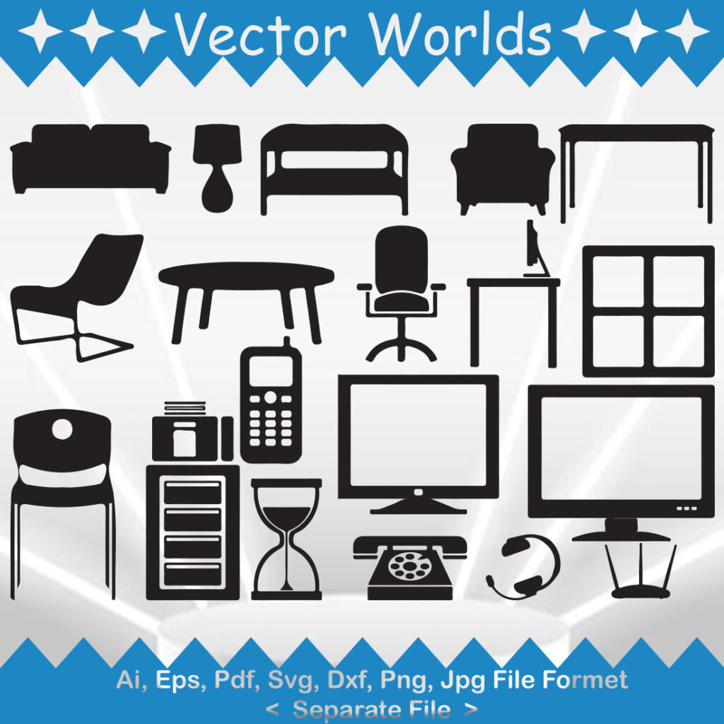 Office Equipment SVG Vector Design - MasterBundles