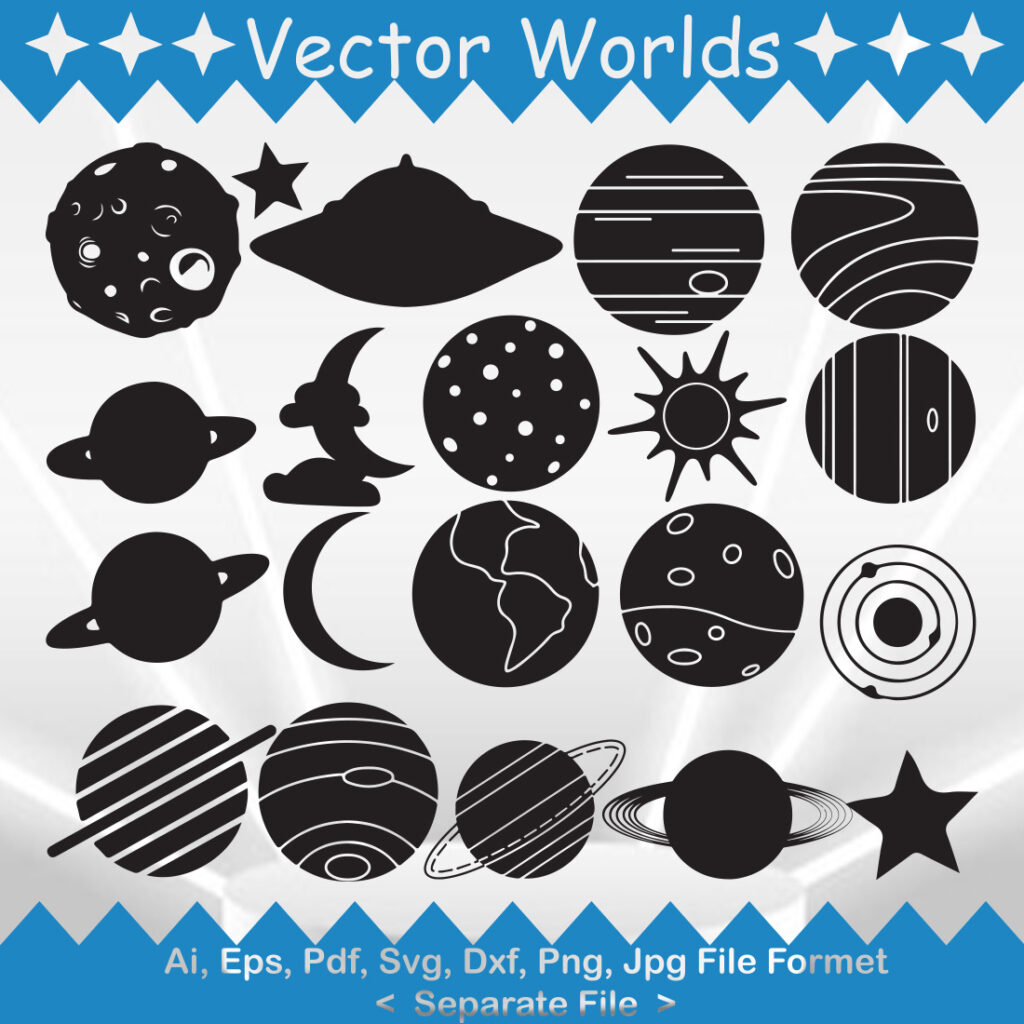 45 Space Svg Bundle, Planets Svg Cricut – MasterBundles