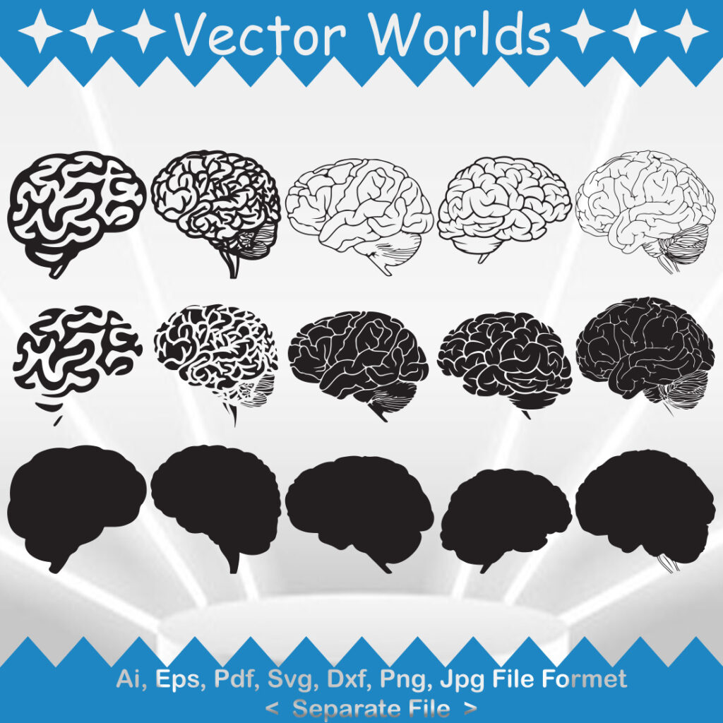 Human Brain SVG Vector Design - MasterBundles