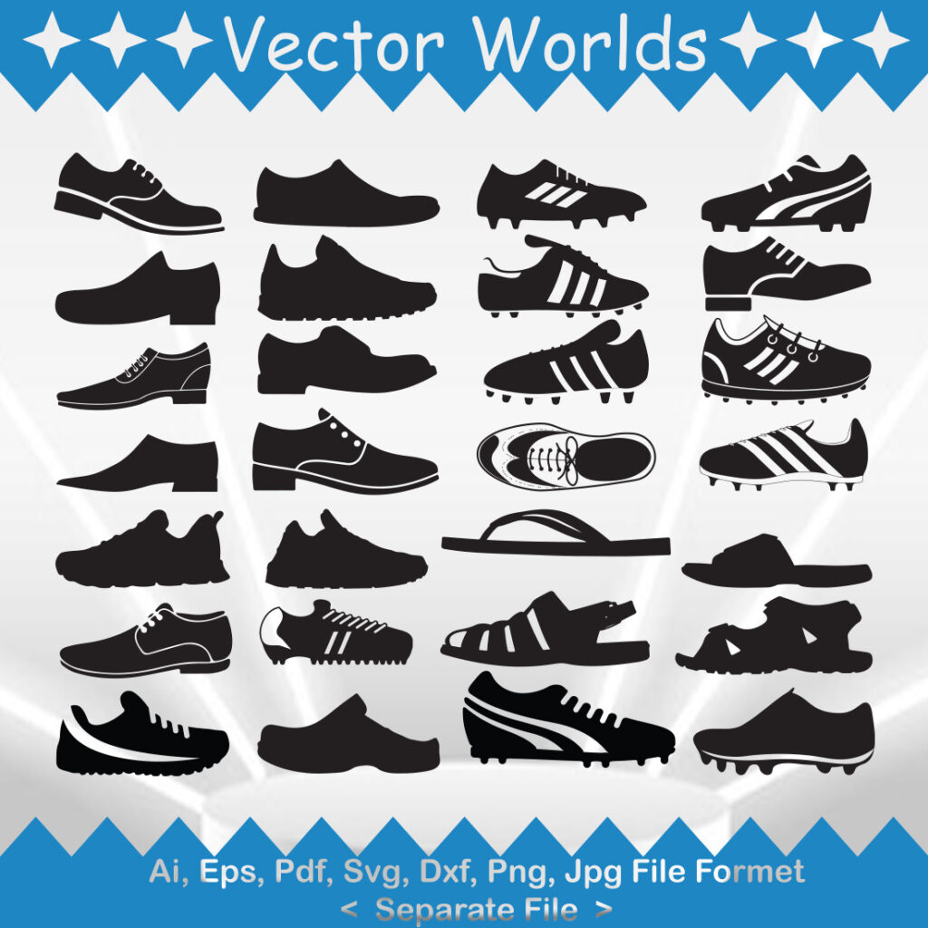 Man Shoes SVG Vector Design - MasterBundles