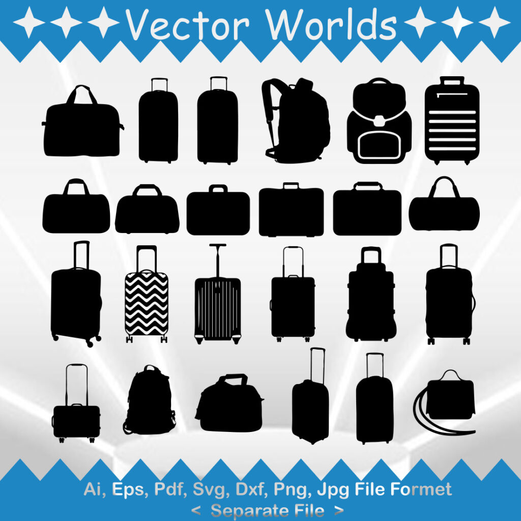 Luggage SVG Vector Design - MasterBundles