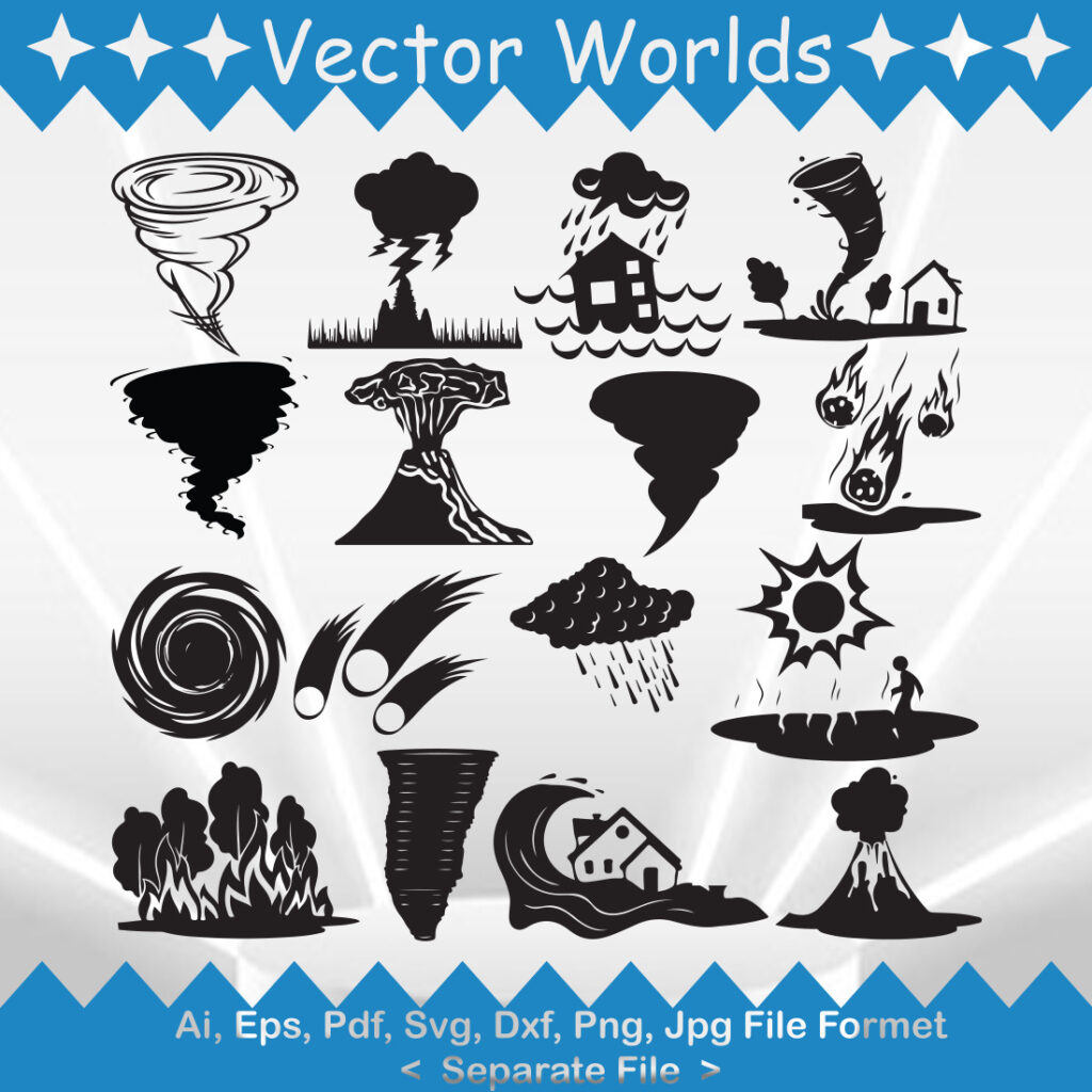 Natural Disasters SVG Vector Design - MasterBundles
