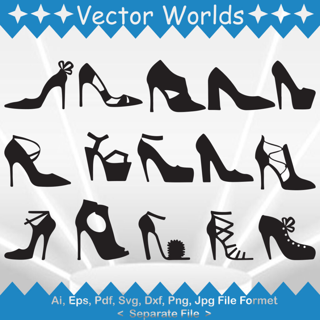 High Heel Shoes Women SVG Vector Design - MasterBundles