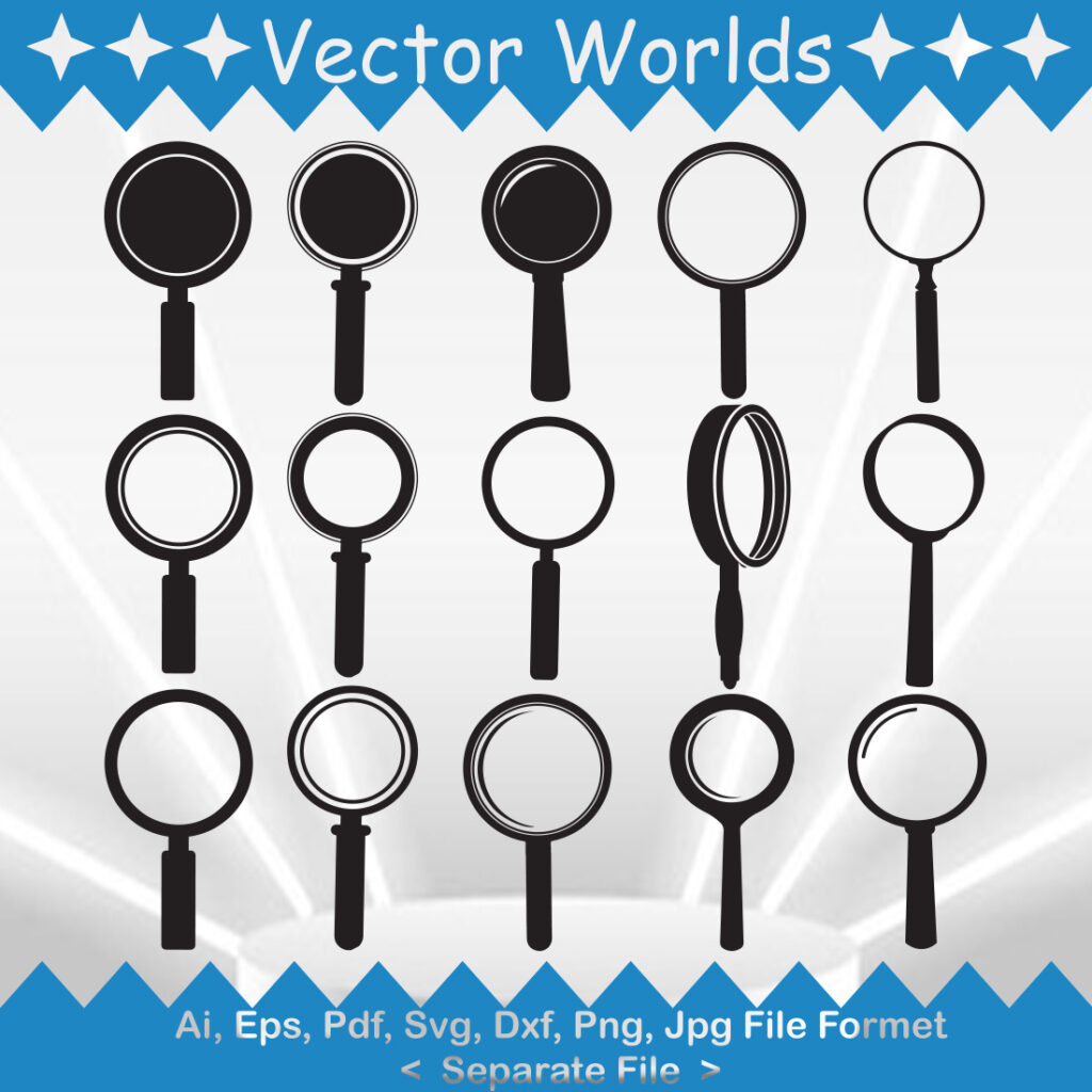 Magnifying Glass SVG Vector Design - MasterBundles