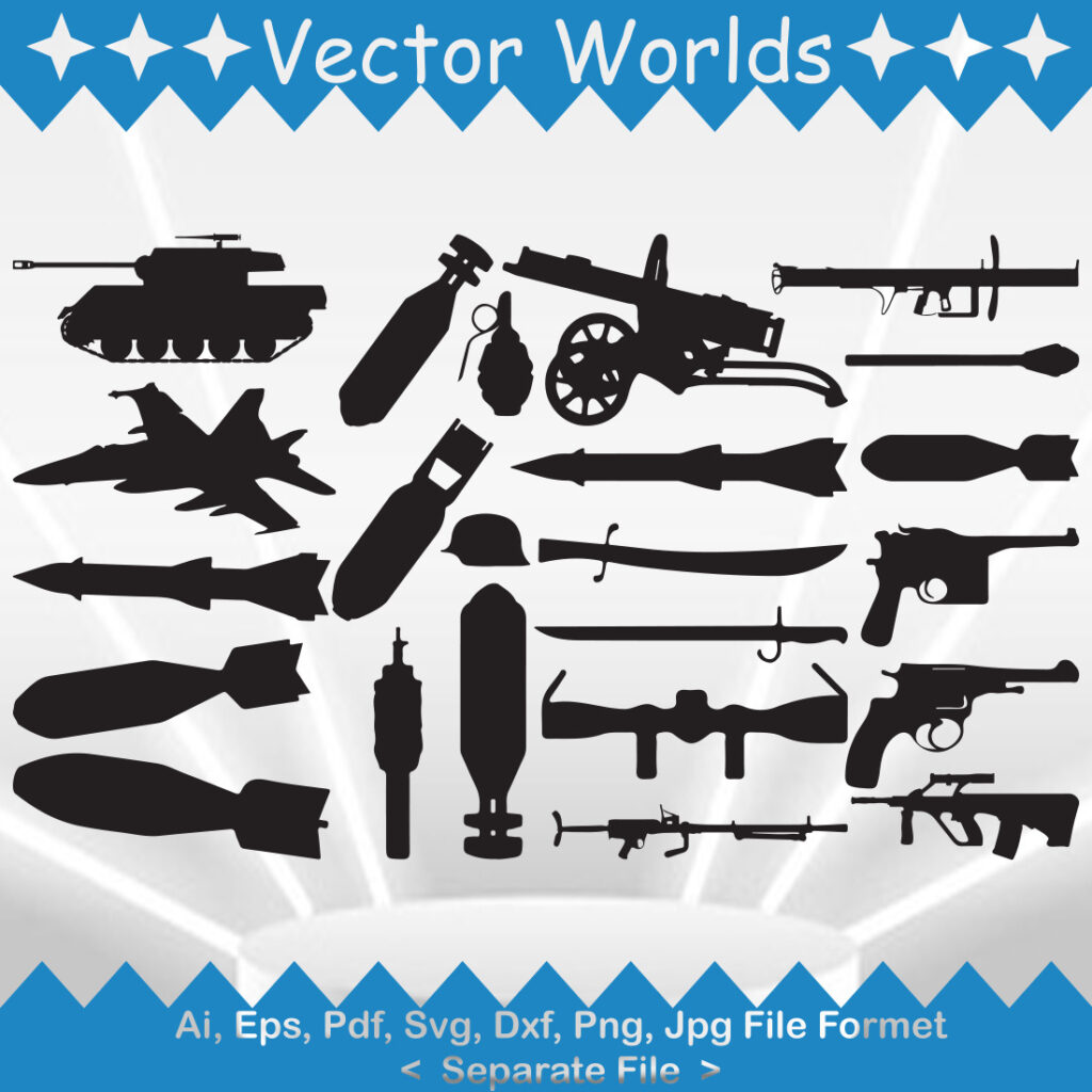 Military Objects SVG Vector Design - MasterBundles