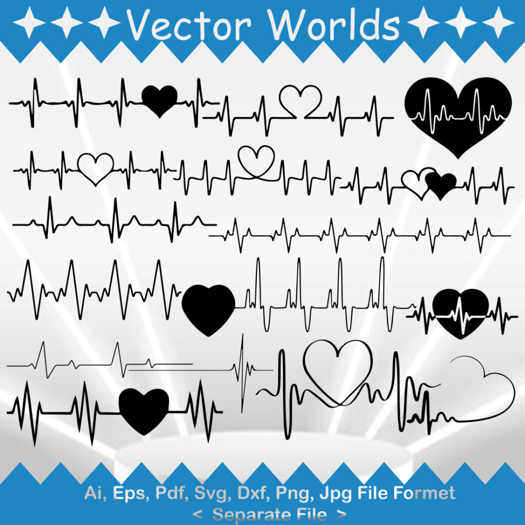 Heartbeat SVG Vector Design - MasterBundles