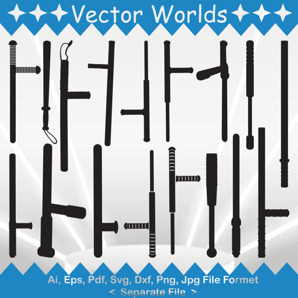 Police Baton SVG Vector Design - MasterBundles