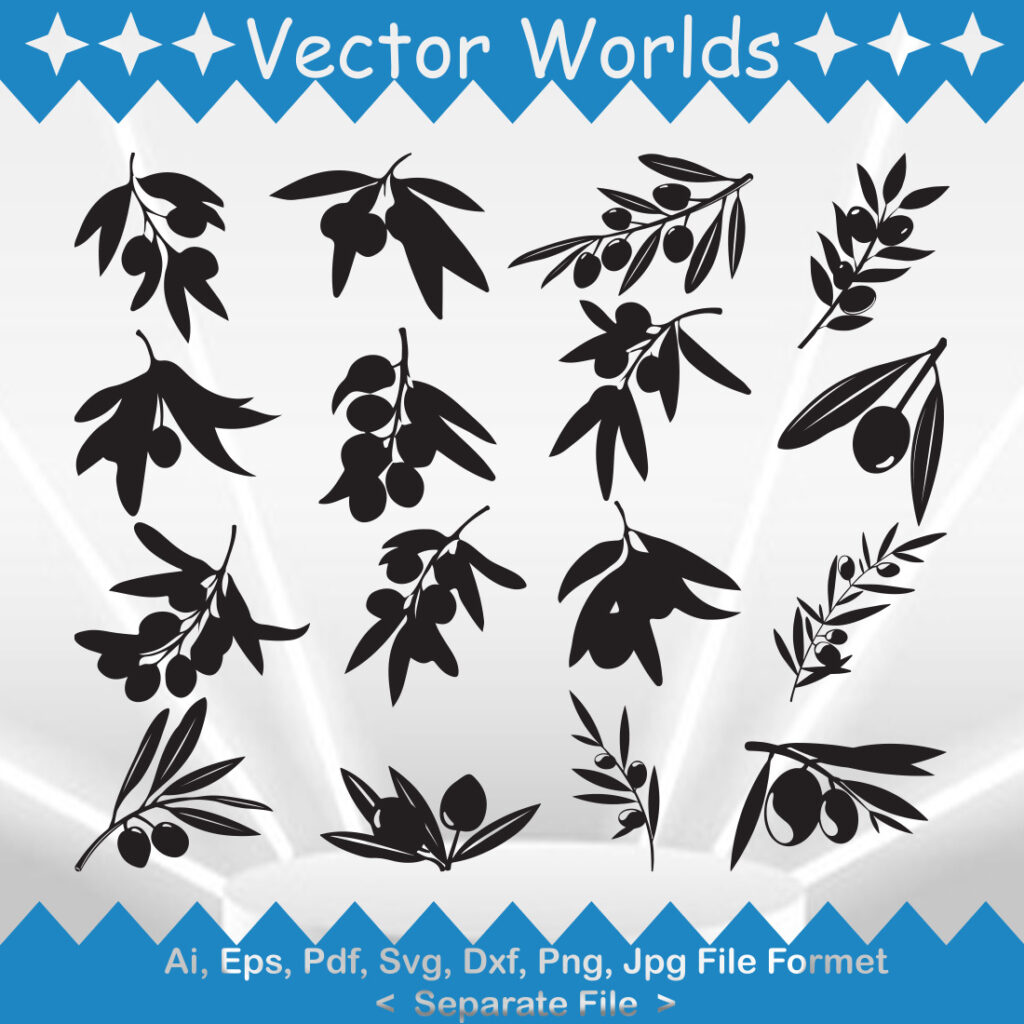 Olive branch SVG Vector Design - MasterBundles