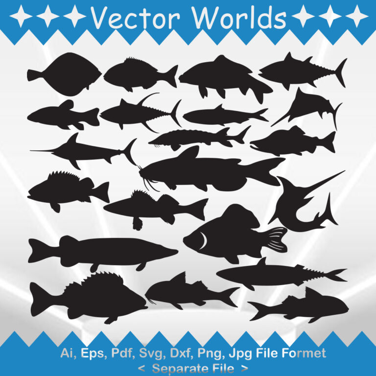 Fish SVG Files Bundle – MasterBundles
