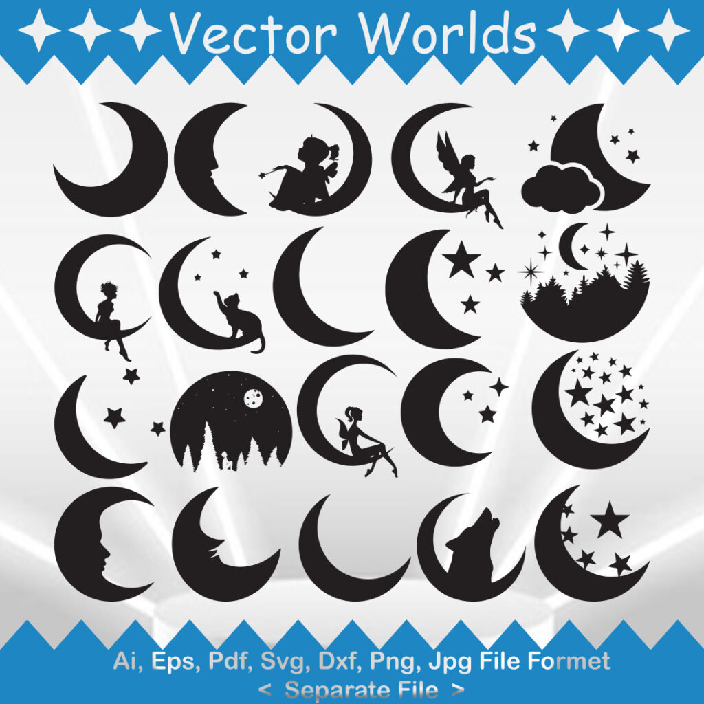 Moon SVG Vector Design - MasterBundles