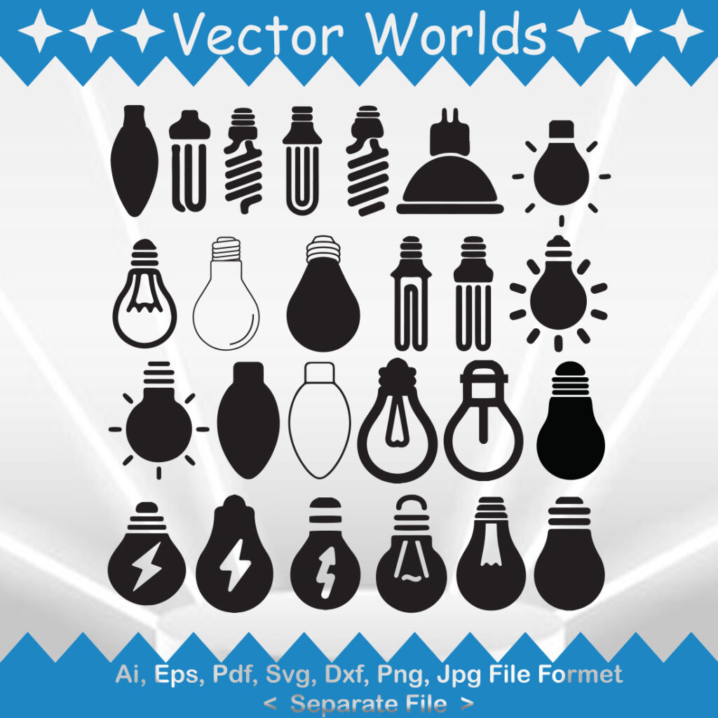 Light Bulb SVG Vector Design - MasterBundles