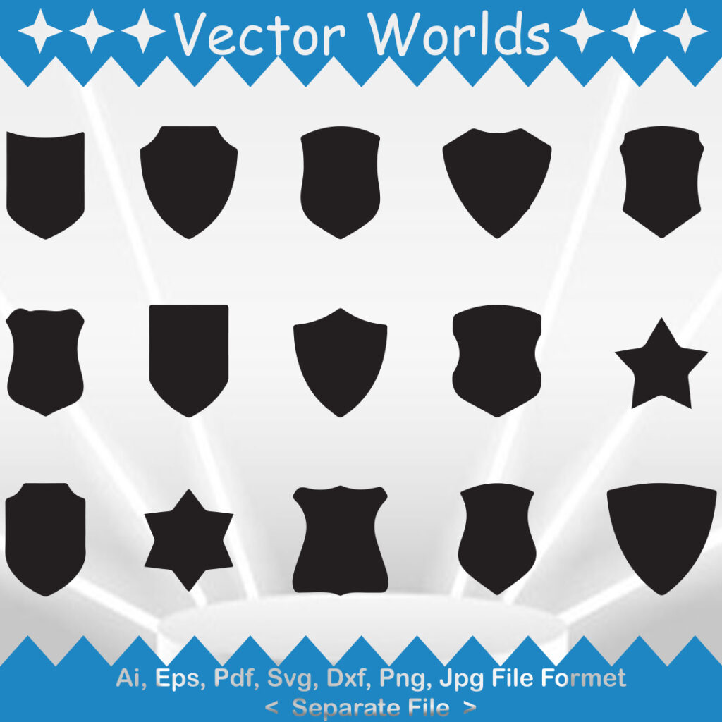 Police badge shape SVG Vector Design - MasterBundles