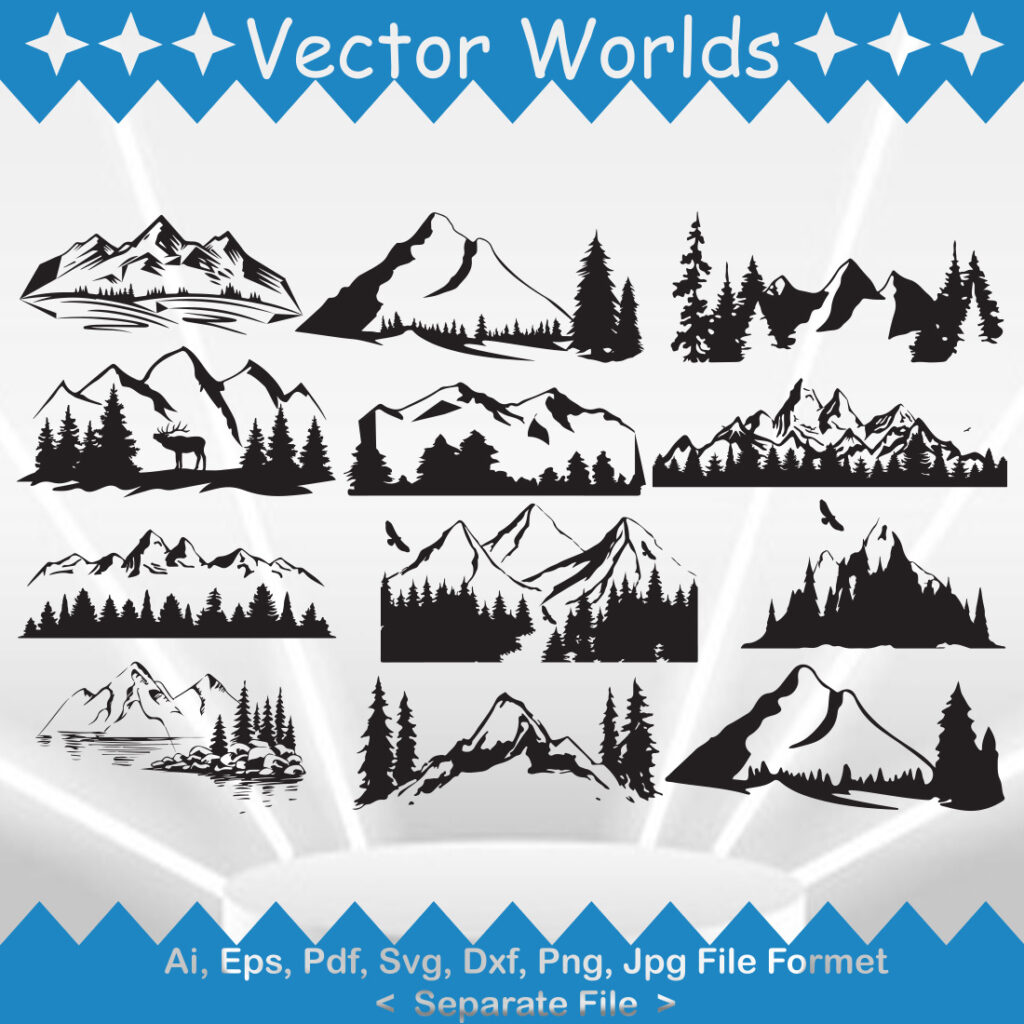 Mountain SVG Files Bundle – MasterBundles