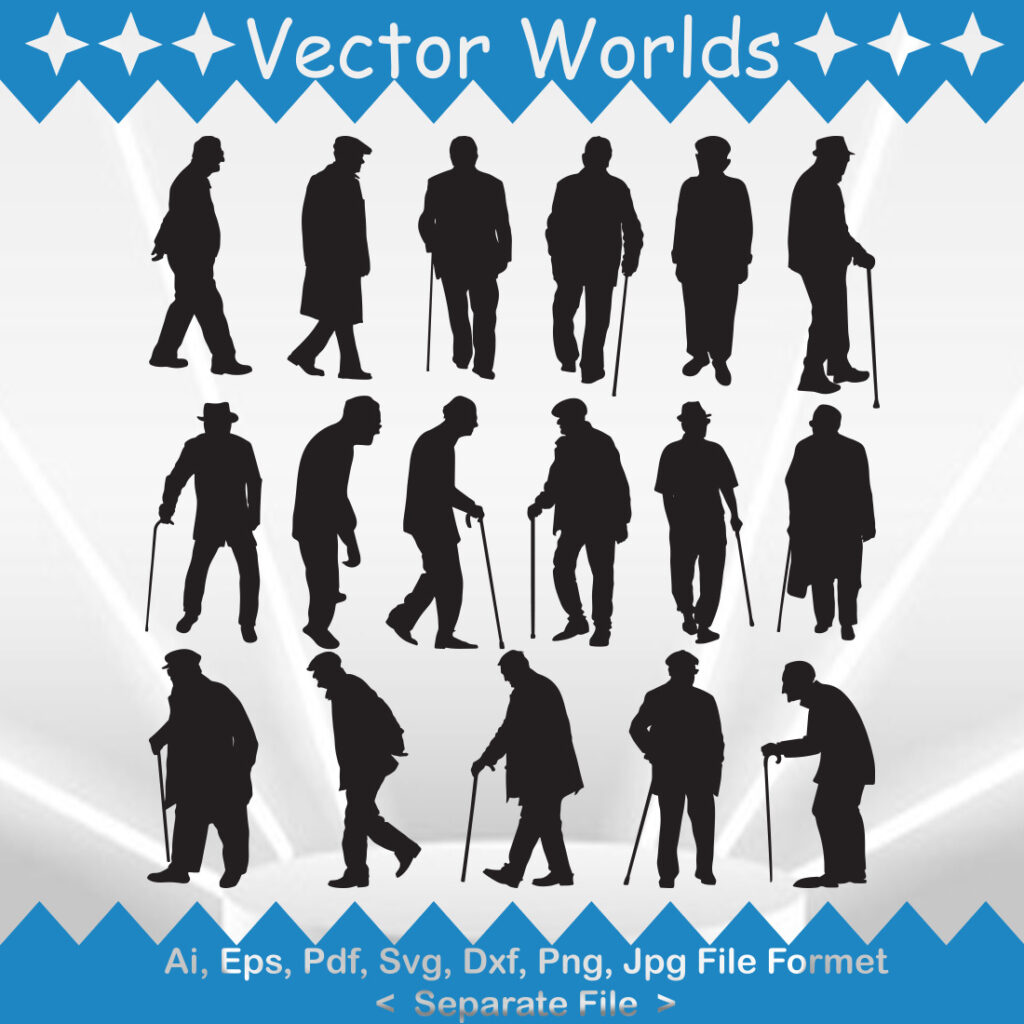 Old Man SVG Vector Design - MasterBundles
