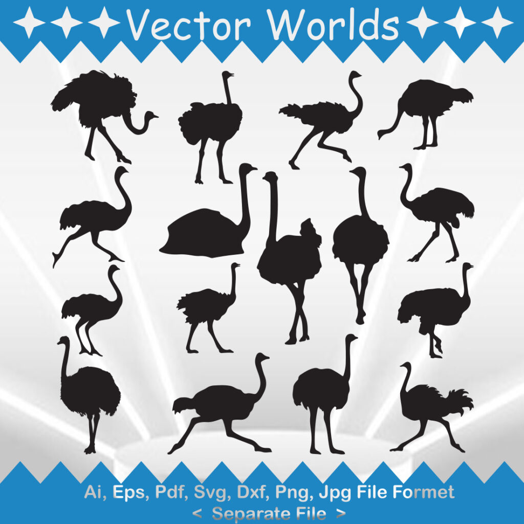 Ostrich SVG Vector Design - MasterBundles