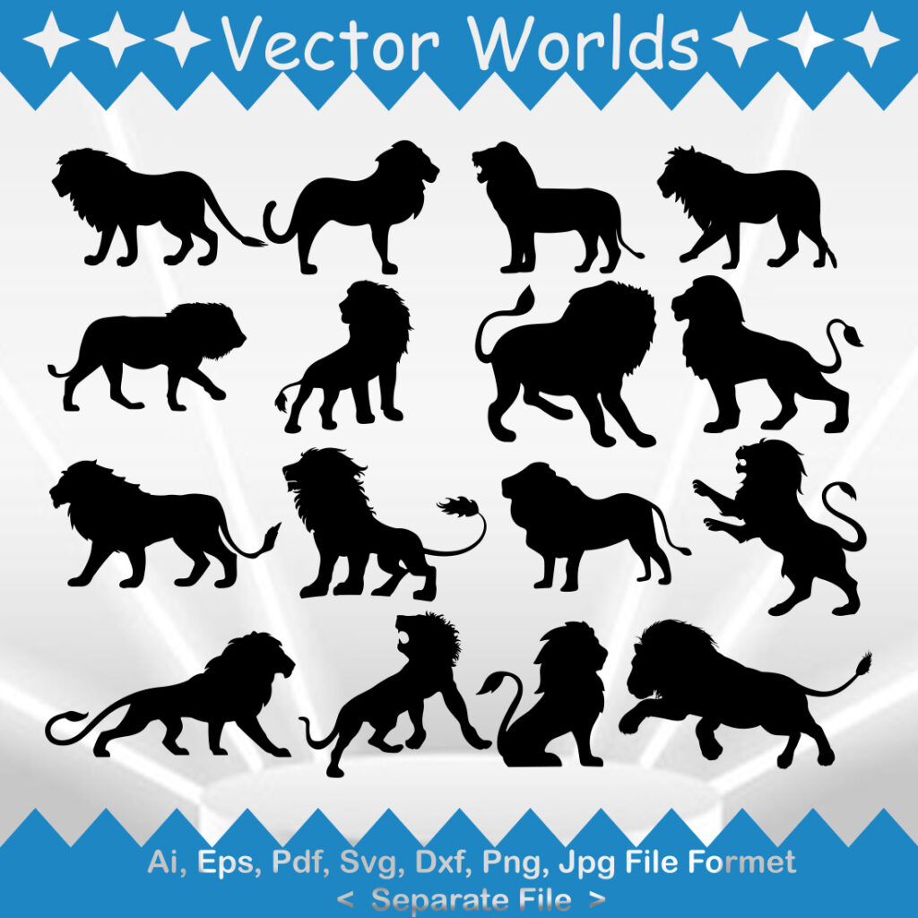 Lion SVG Vector Design - MasterBundles
