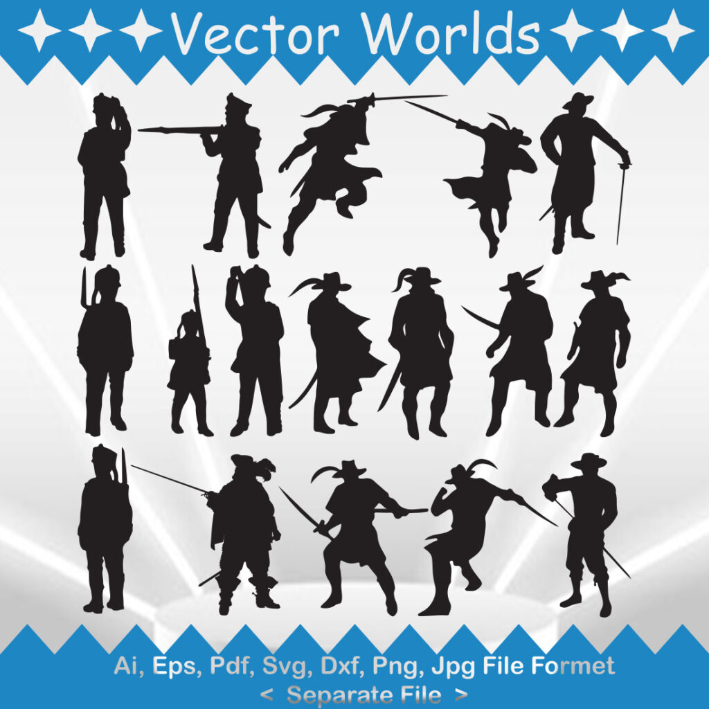 Musketeer SVG Vector Design - MasterBundles