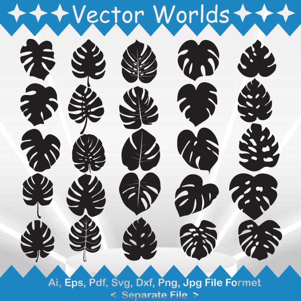 Monstera SVG Vector Design - MasterBundles