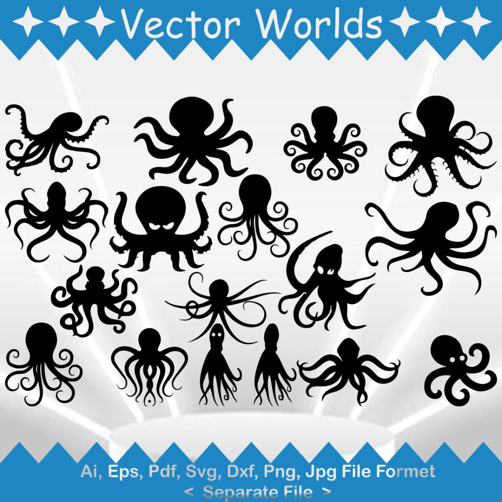 Octopus SVG Bundle – MasterBundles