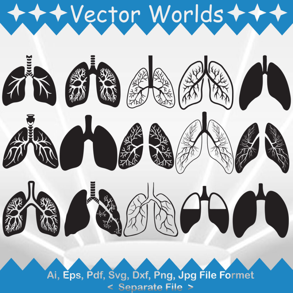 Human Lung SVG Vector Design - MasterBundles