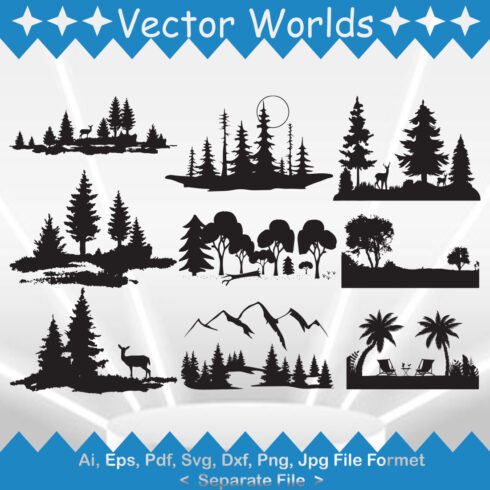 Landscape SVG Vector Design - MasterBundles