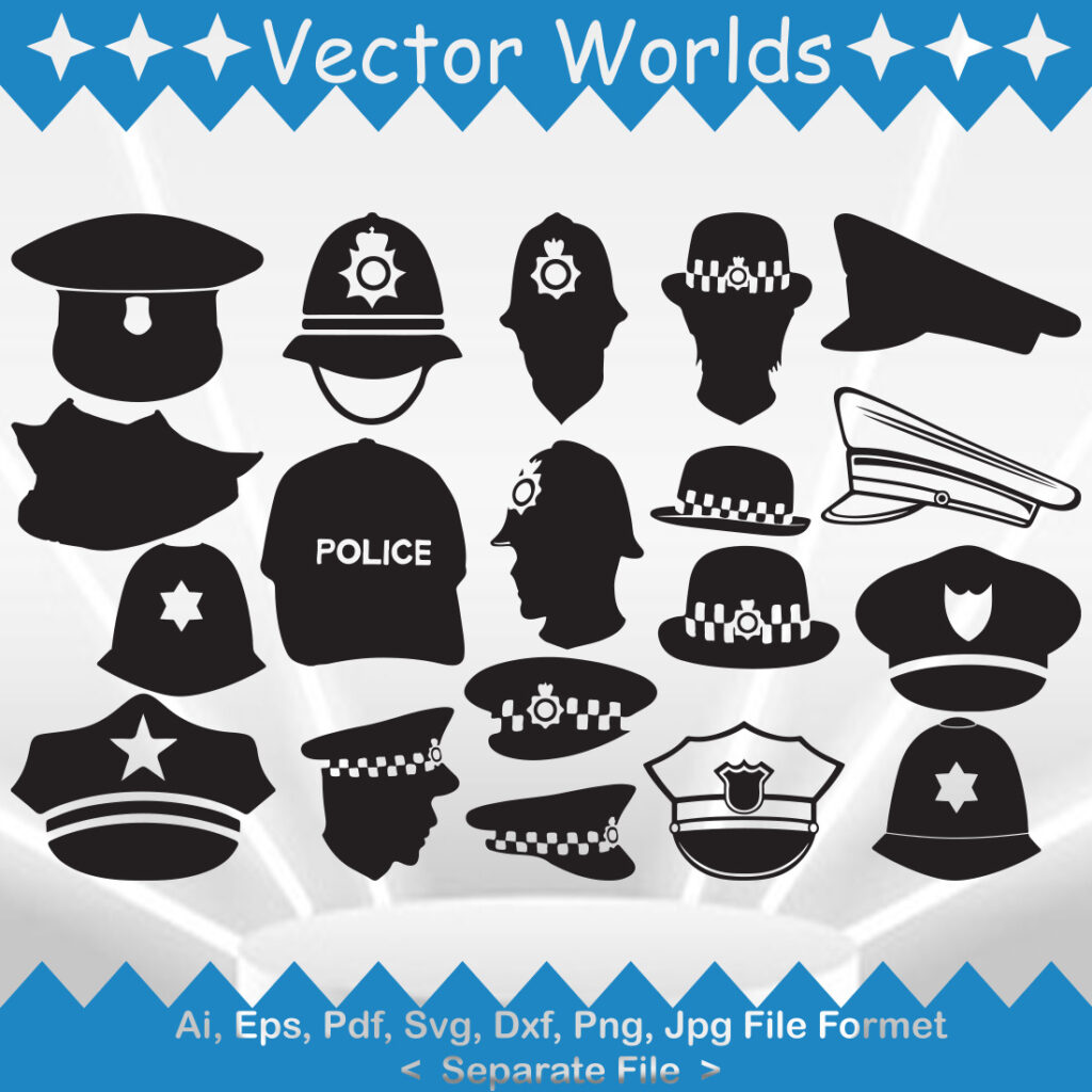 Police Hat SVG Vector Design - MasterBundles