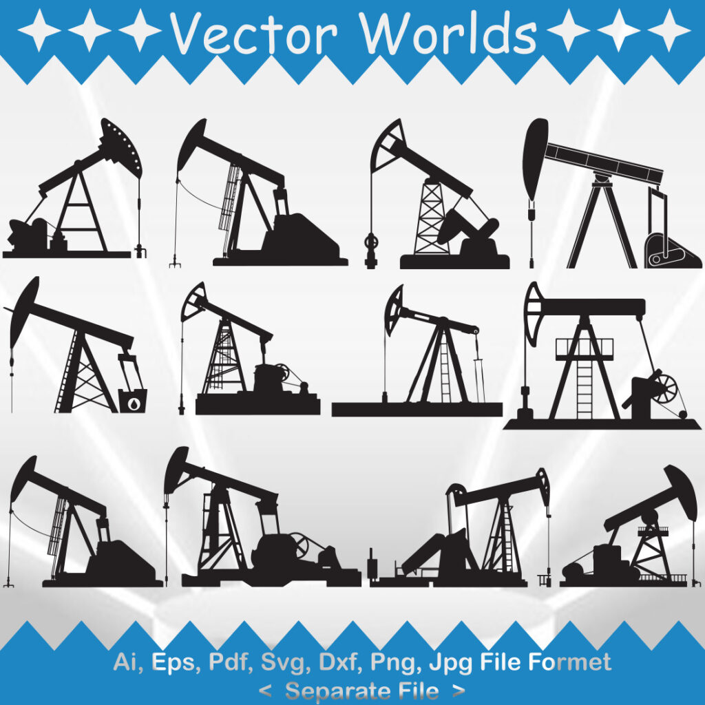Oil Pump SVG Vector Design - MasterBundles