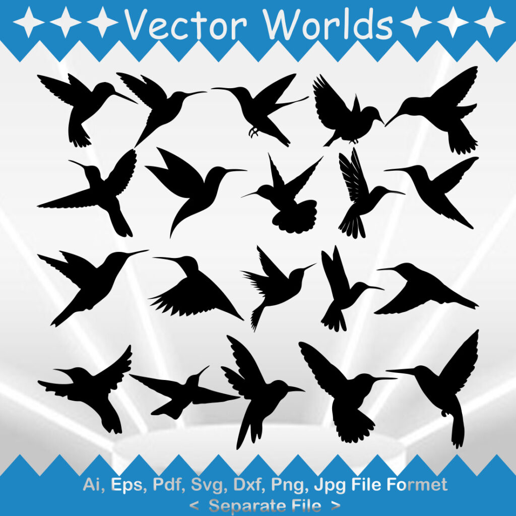 Hummingbird SVG Vector Design - MasterBundles