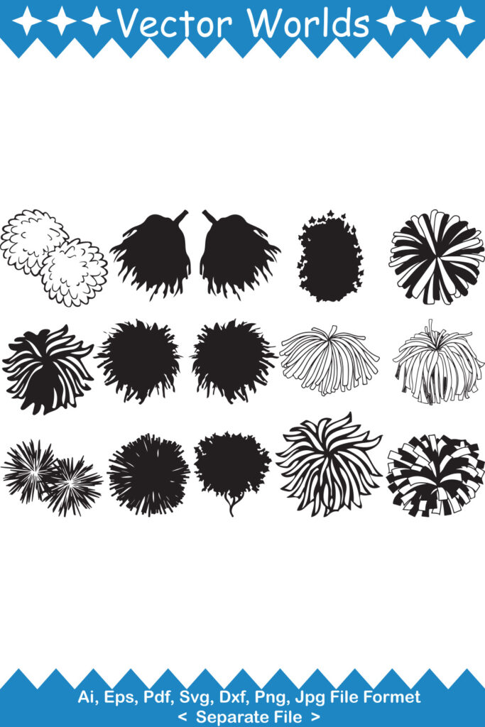 Pom poms SVG Vector Design - MasterBundles