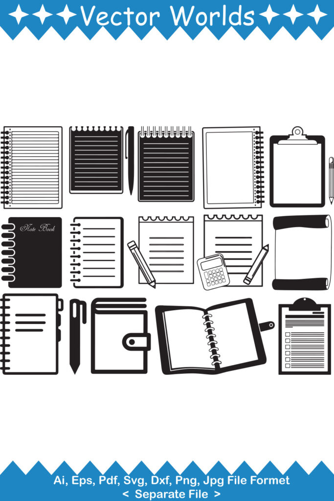Notebook SVG Vector Design - MasterBundles