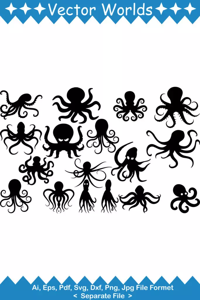 Octopus SVG Vector Design - MasterBundles