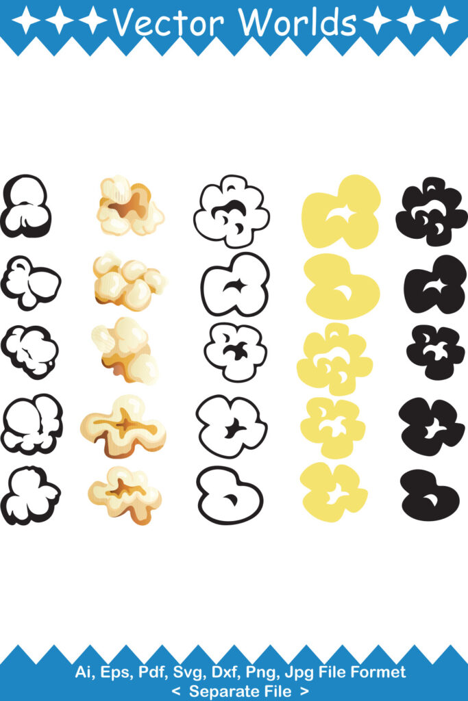 Popcorn kernel SVG Vector Design - MasterBundles